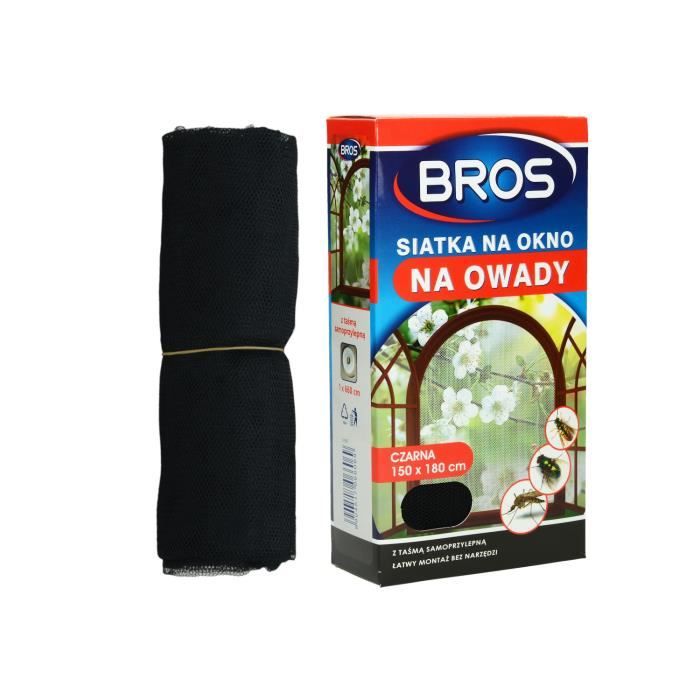 Moustiquaire - Bros - 150X180cm - Noir - Montage facile - Protection ...