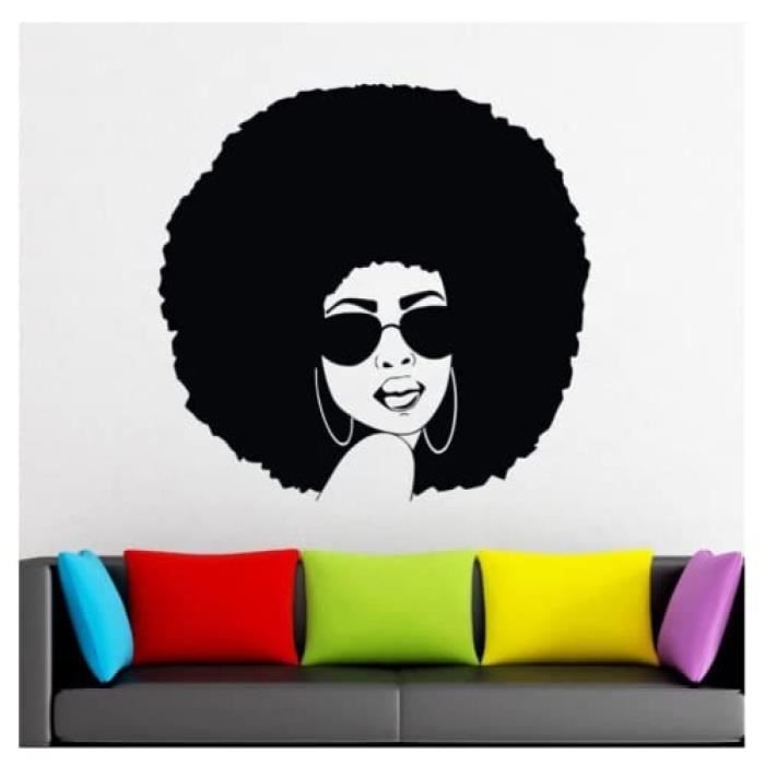 Stickers Muraux DIY Belle Femme Vinyle Mural Amovible Mur-Verre Fenêtre ...