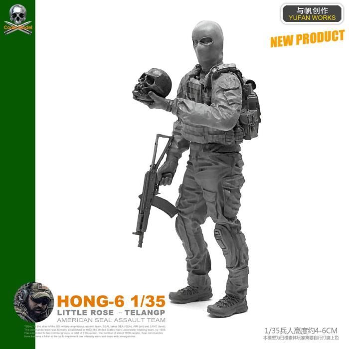 CRAZE Yufan Modèle 1/35 Figure Résine Soldat Modèle Kits Hong-06 ...
