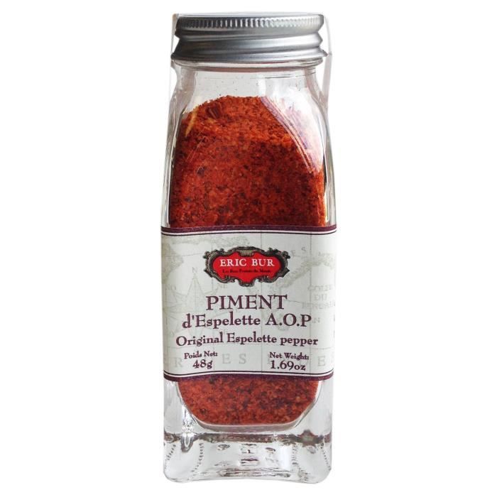 ERIC BUR Epices Piment D'espelette - A.O.P - 48g - Cdiscount Au quotidien