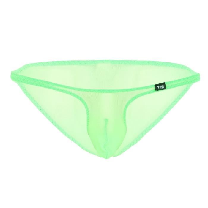 String Transparent Homme Slip Mesh Erotique Lingerie Taille Basse ...