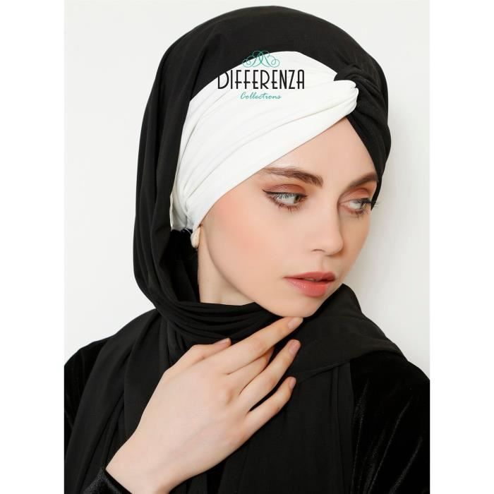 Hijab Turban Châle Foulard Femme Tête Wraps Noeud En Mousseline De Soie ...
