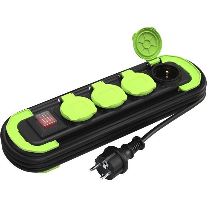 Multiprise 4 Prises Ip44 Prise Multiple Avec Interrupteur, Multiprise ...