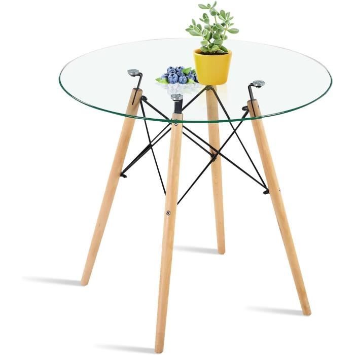 Table a Manger en Verre, Table Ronde Salle a Manger Table en Verre avec ...