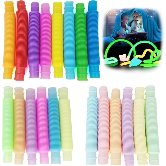 XSHAO 20 Pop Tube, Pop Tube Lneux Couleur Tubes Anti Stress pour ...