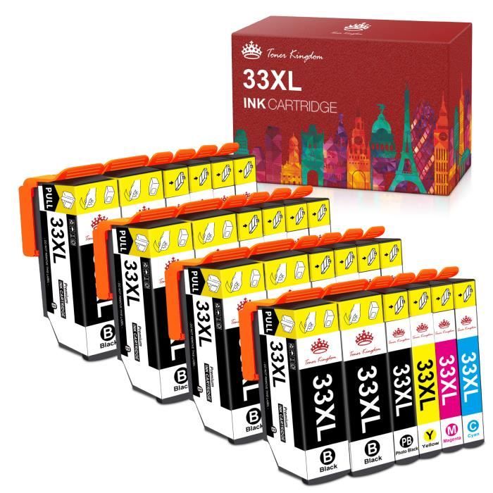 TONER KINGDOM 24 Pack Compatible EPSON 33XL T3351 T3361 T3362 T3363 ...