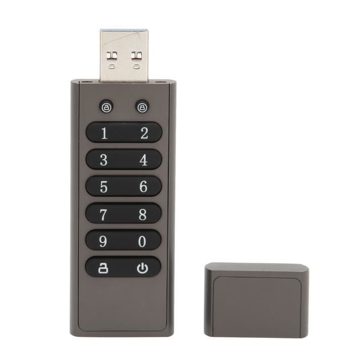 WXS Clé USB Flash Clé USB cryptée Bouton crypté sécurisé USB3.1 ...