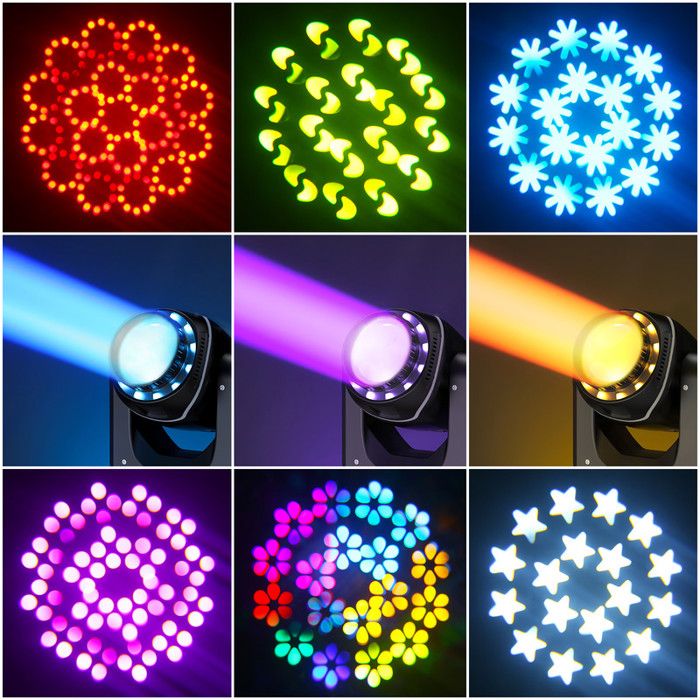 UKing 180W Jeux de Lumiere Anneau Lumineux Coloré - 4PCS Lyre LED RGBW ...