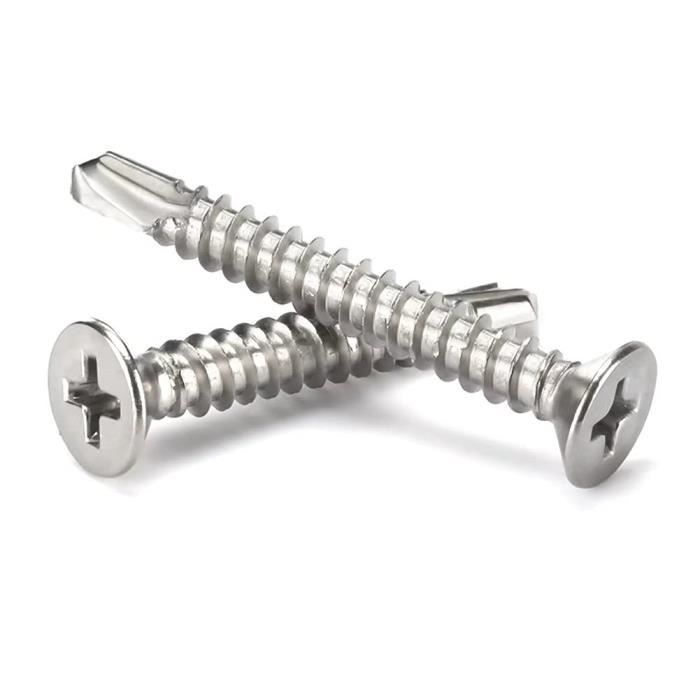 Ansiedio Vis Autoforeuse À Tôle Auto-perceuses Tête Phillips Plate Inox ...