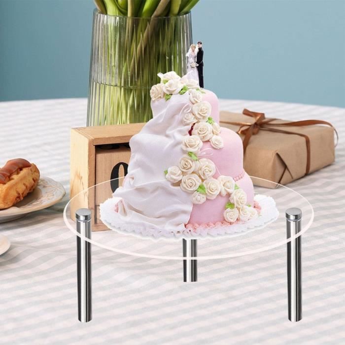 Présentoirs À Desserts | Présentoir À Gâteau Rond En Verre Acrylique ...