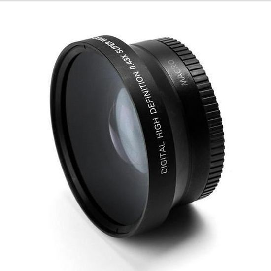Lentille Grand angle-Caméra vidéo 4K Ultra HD 30MP, révélateur WiFi ...
