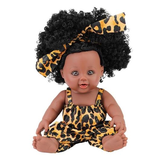 Doll Noir Africain Bébé Mignon Bouclés 30Cm Jouet Poupée Africaine ...