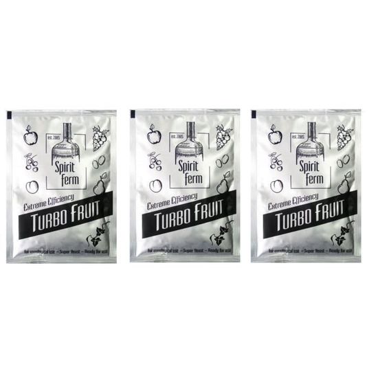 3 x Turbo Levure - Turbo Fruit 40g, Levure pour fermentation de fruits ...