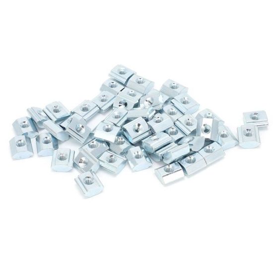 Écrou Coulissant M3 50 Pièces Écrou Coulissant Norme Européenne 20 M3 T-Type En Acier Au Carbone ...