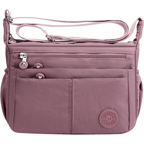 Sac Femme Sac De Poitrine Homme En Cuir Veritable Sacoche À Bandoulière ...