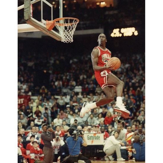 Poster Affiche Michael Jordan Dunk Contest 1988 Reverse Basketball 31cm ...