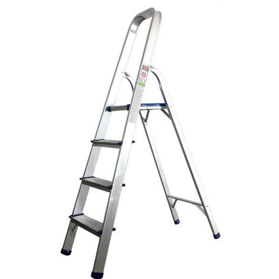 Escabeau multifonctions 4 marches pliable aluminium 1,2mm chargeable ...