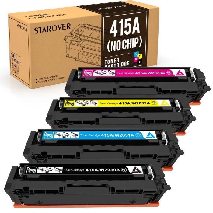 OKINK Toner compatible pour HP 415A pour HP Color LaserJet Pro M454 ...