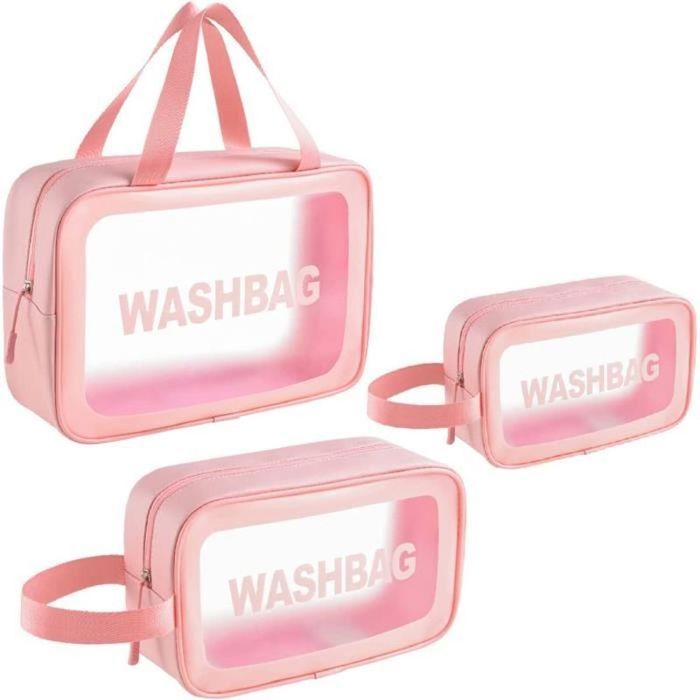 TROUSSE DE TOILETTE - VANITY Trousse de Toilette Transparente Femme ...