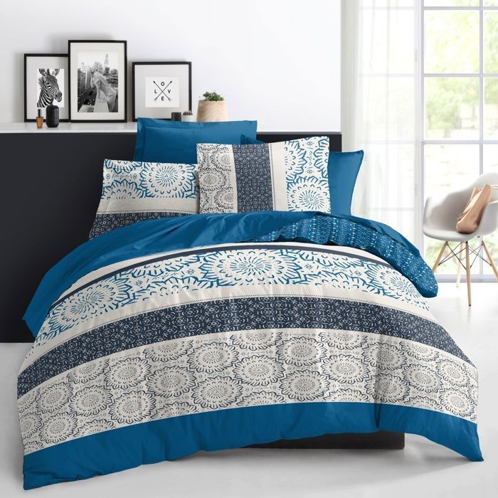 HOME DECO - Parure de draps 4 pièces 140 - Drap Plat + Drap Housse + 2 taies d'oreiller ...