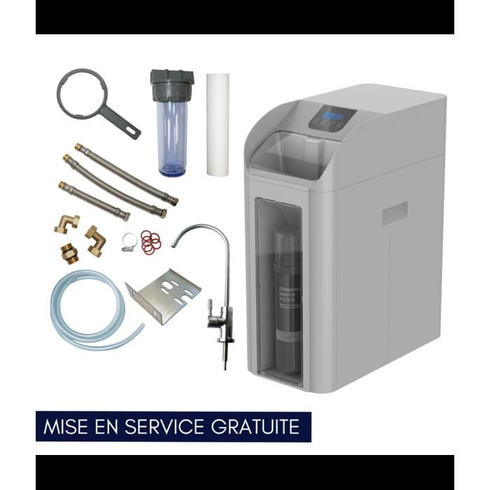 Adoucisseur d'eau filtrant "2 en 1" Apic 10L Avec Accessoires + Mise en ...