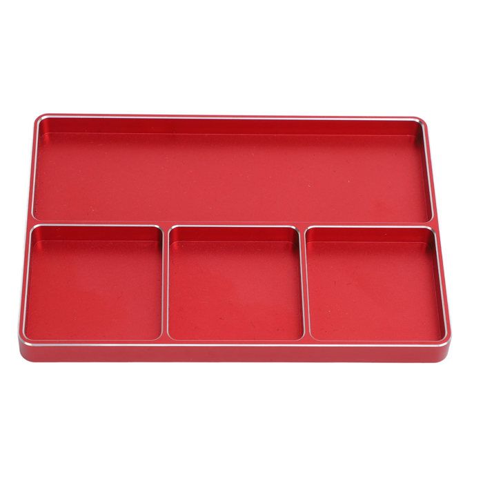 Vvikizy Screw Tray RC Aluminium avec Pad Magnétique 4 Compartiments ...