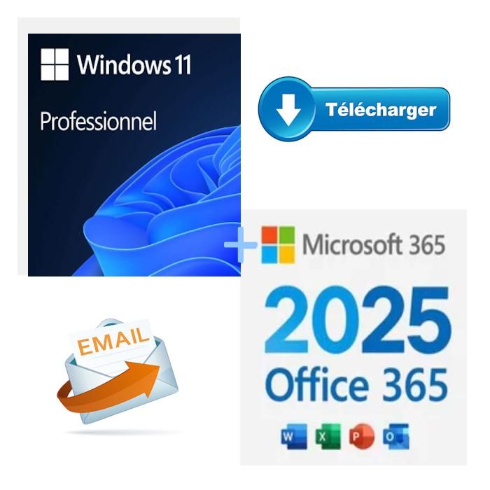 Windows 11 PRO + Office 365 - Version 2025 - Cdiscount Informatique