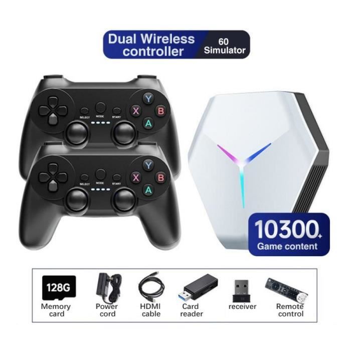 128 Go DEUX MANETTES DE JEU-Console de jeu vidéo sans fil X10, 8K ...