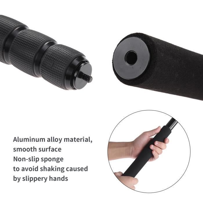 EJ.life Tige de perche de microphone Perche de Micro Portable, MP-410 ...