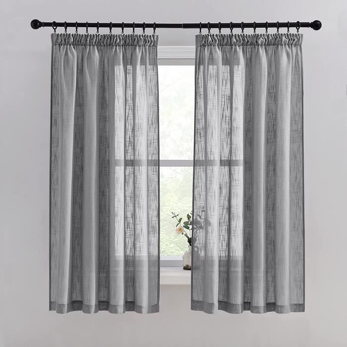 Rideaux Voilages de Fenêtre - Rideau et aperie avec Galon Fronceur ...