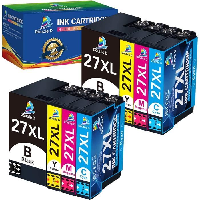 27 Xl Cartouches D'Encre Remplacer Pour Epson 27 27Xl Compatible Avec Workforce Wf-7210Dtw Wf ...