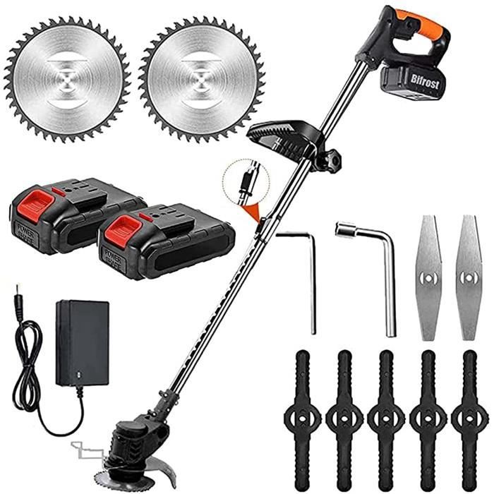 Coupe-Bordure sans Fil Coupe-Herbe électrique 24 V 650 W Puissant Tondeuse à Gazon de Jardin ...