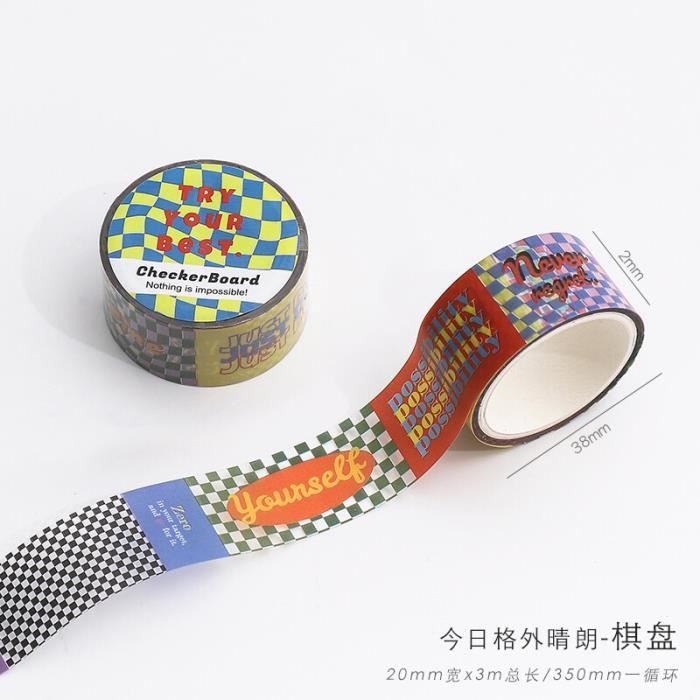 MASKING TAPE,Ruban de décoration dessin Animé coréen Kawaii,1 pièce,ruban de masquage étanche ...