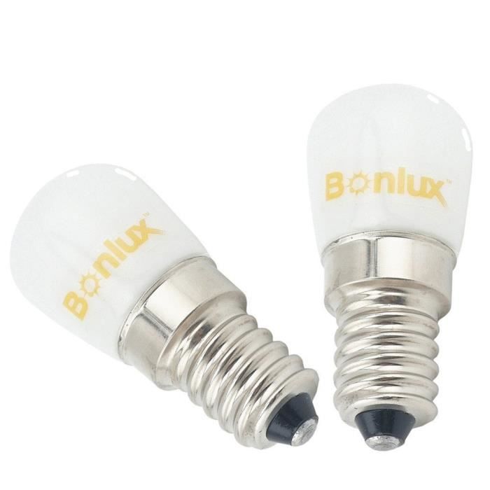 Bonlux 2-Packs 1.5W Lampe LED SES Cool White 6000K Volt 220-240 15 Watt ...