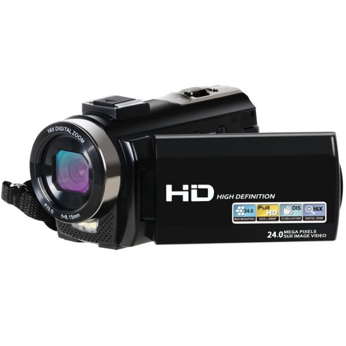 Caméra vidéo caméscope, enregistreur vidéo numérique YouTube Full HD ...