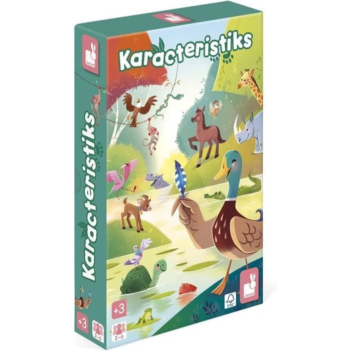 Karacteristiks - Jeu De Société Enfant Éducatif - Thème Animaux - Jeu ...