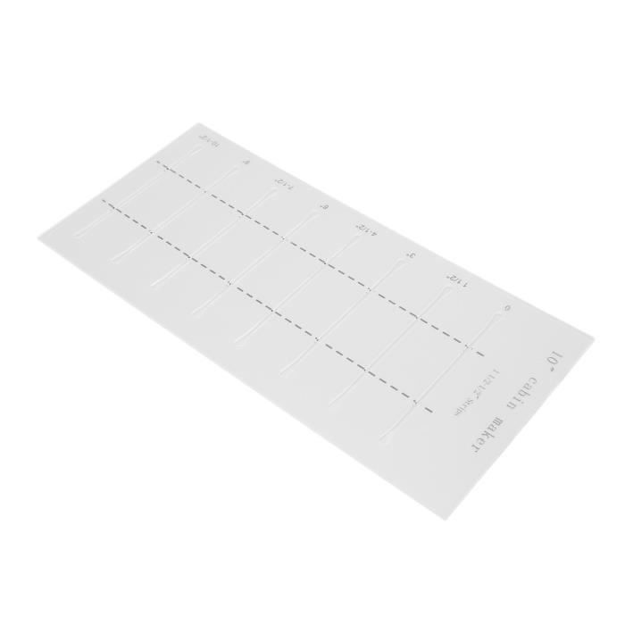 Cikonielf Log Cabin Rulers 10 pouces Log Cabin Quilting Rulers Clear ...