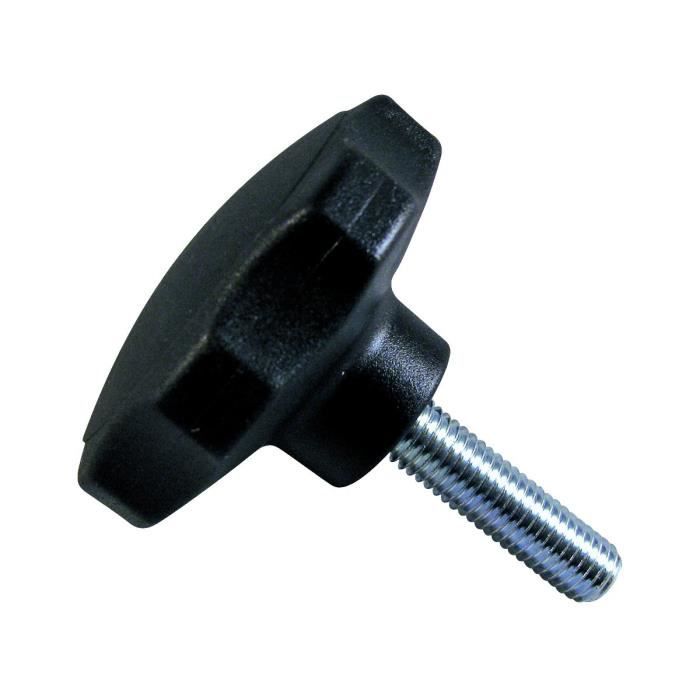 Vis moletée - Non spécifié - M6 - 40mm - Tête plastique - Acier - Noir - Cdiscount Bricolage