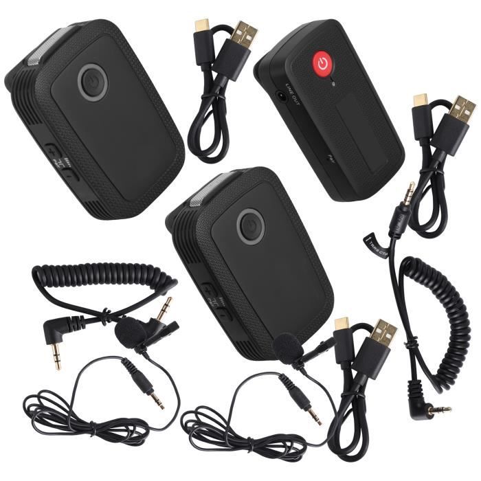EJ.life Microphone d'interview Microphone Sans Fil Micro d ...