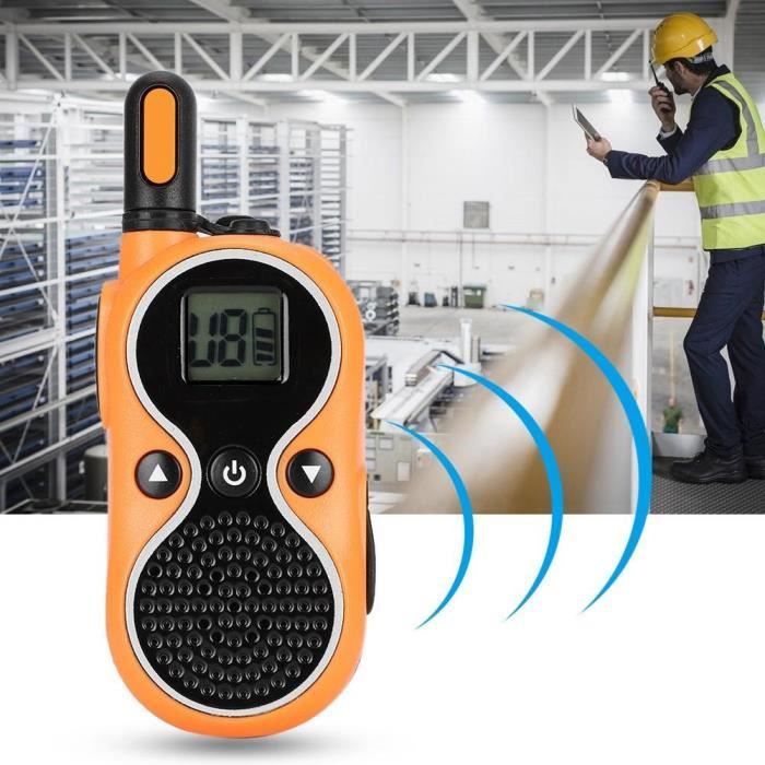 Garosa mini radio bidirectionnelle Mini talkie-walkie ultra-mince 2W ...