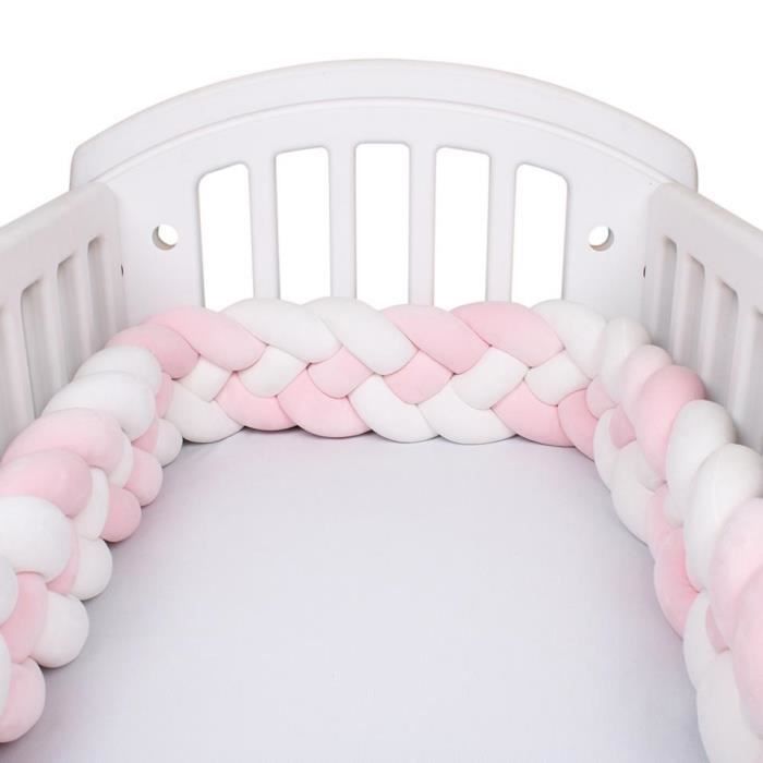 Tour de Lit Bebe Coussin Serpent Velours Berceau Pare-chocs Tresse Bebe ...