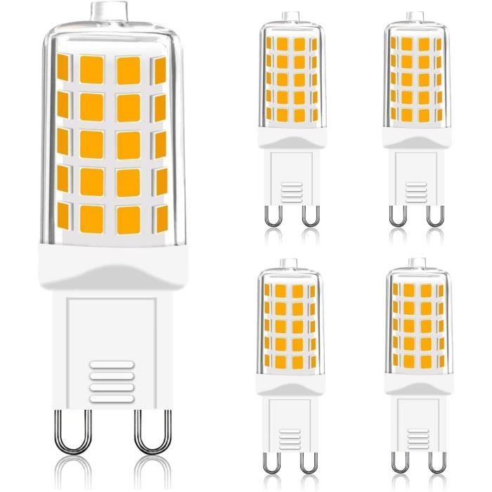 Ampoule G9 Led Blanc Chaud Dimmable, 2700K 230V 4W De Remplacement 40W G9 Halogène, T4 Led 450Lm ...