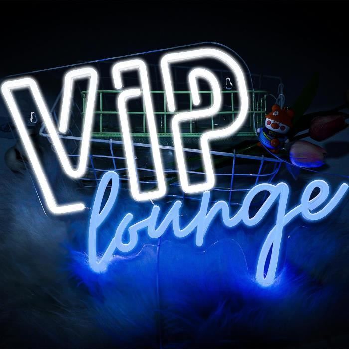 Panneau Néon Vip Lounge - Usb - Lumière Néon Vip - Panneau Lumineux Pour Décoration Murale, Club ...