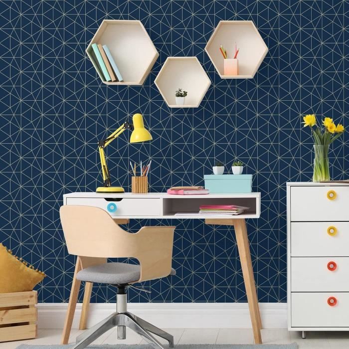 World of Wallpaper Papier Peint Metro Prisme Géométrique Triangle ...