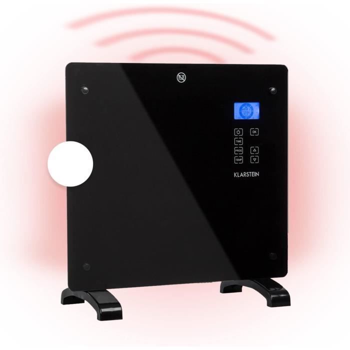 Klarstein Radiateur Electrique Mobile, Chauffage Electrique Mural 1000W ...