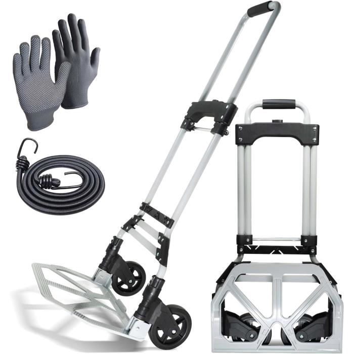 WMR Chariot sur roues, diable, diable, diable pliable, brouette pliable ...