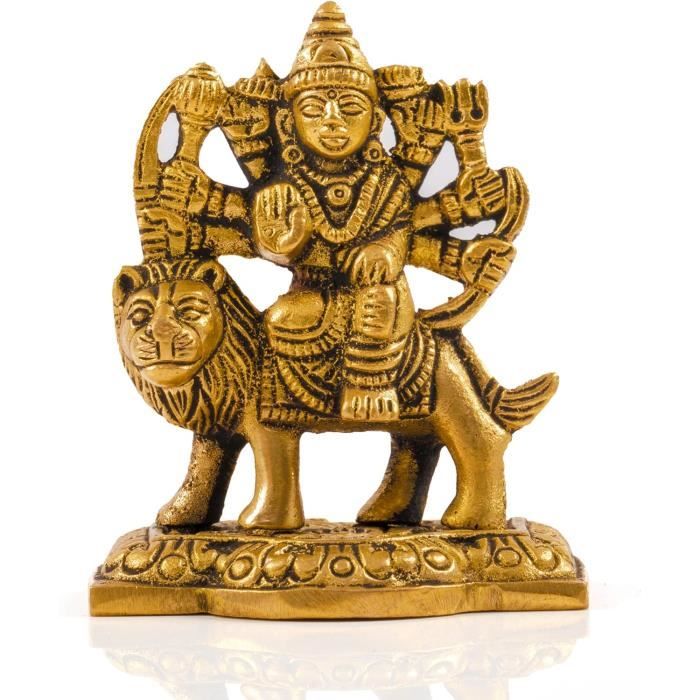 Statue D'Idole Pooja Murti En Laiton Sculpture Spirituelle Indienne ...