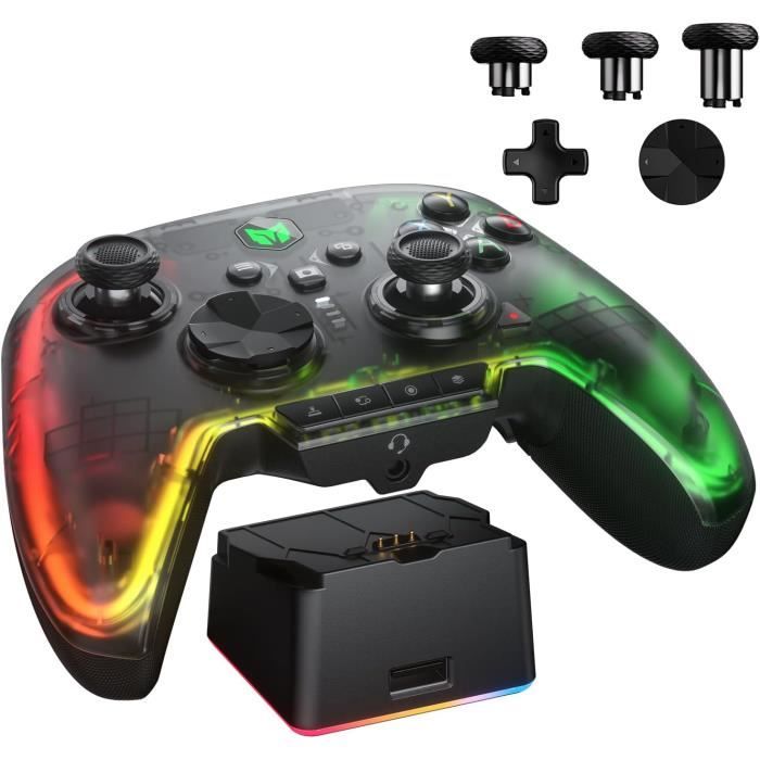 Manette Sans Fil, Rainbow 2 Pro Pc Controller 6 Axes Gyro Hall Effect ...