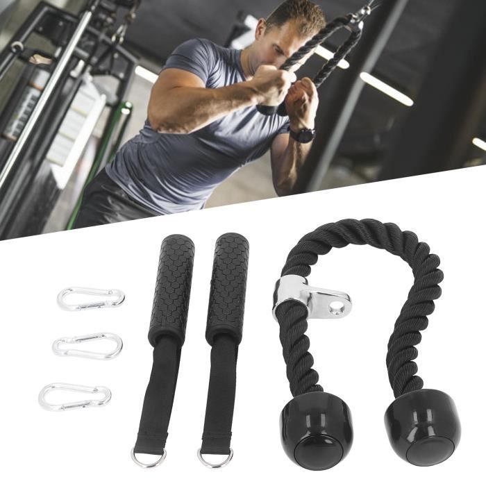 ZERONE Corde à tirer pour triceps Corde d'entraînement Triceps en Nylon ...