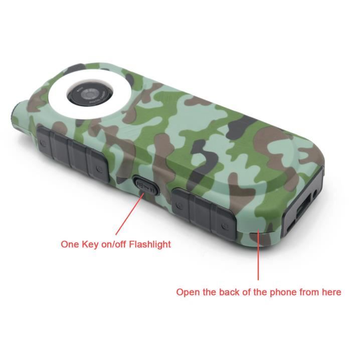 Téléphone portable pour personnes gées S555 - ZJCHAO - 2G - Vert - SOS ...